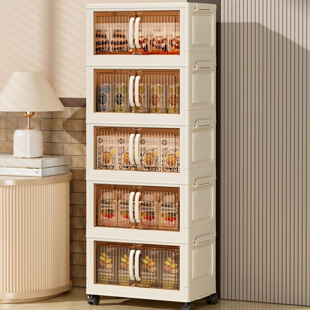 Millwood Pines Detmer 5 Piece Polypropylene Storage Bin Set | Wayfair