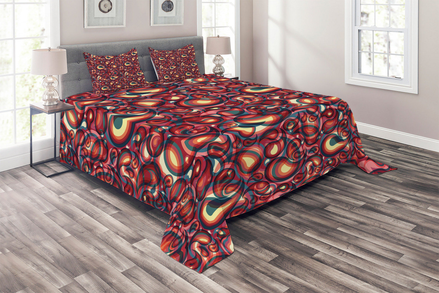 Ambesonne Spirit in a Funky Inspired Graphic Coverlet Set | Wayfair