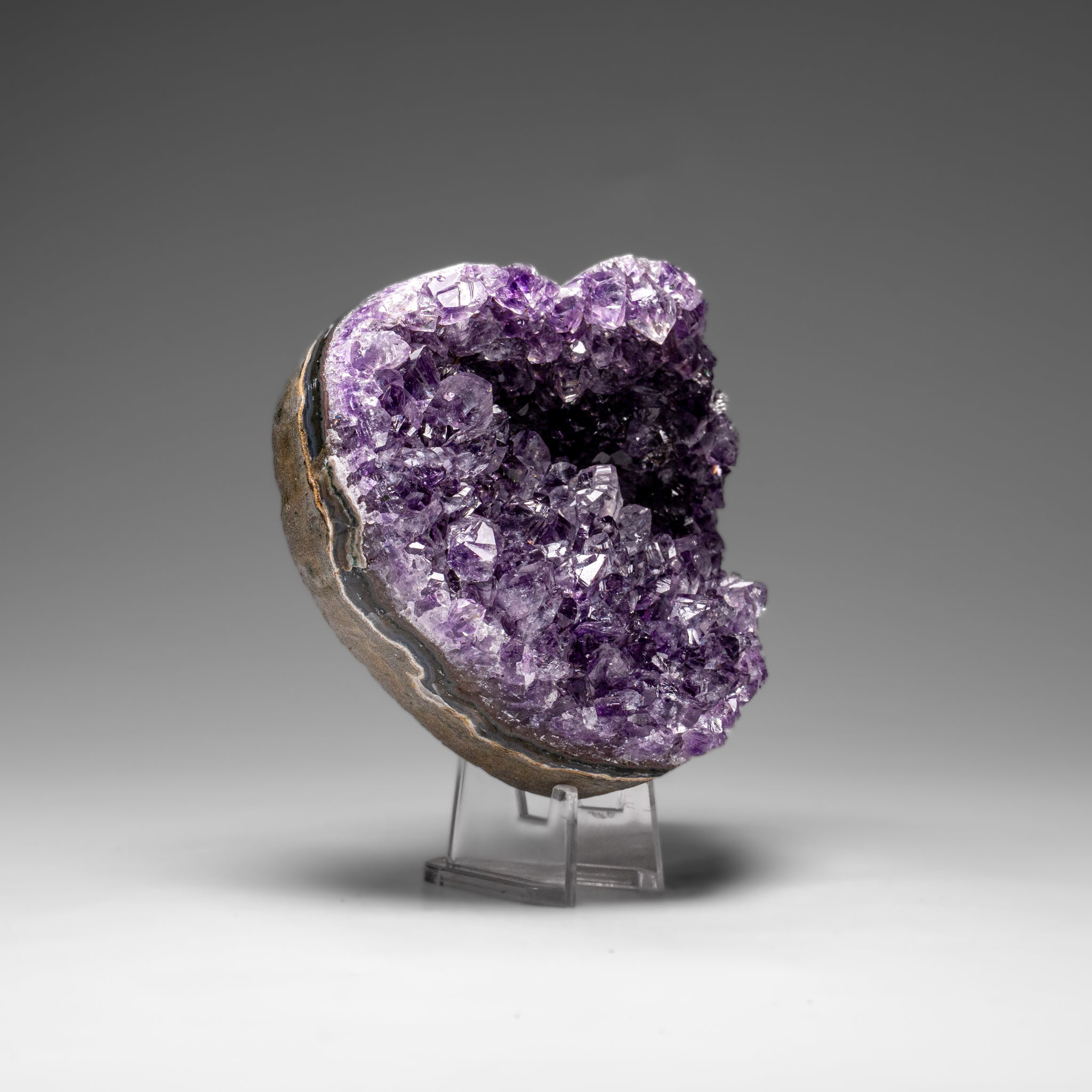 Astro Gallery of Gems Genuine Amethyst Crystal Cluster Heart From ...