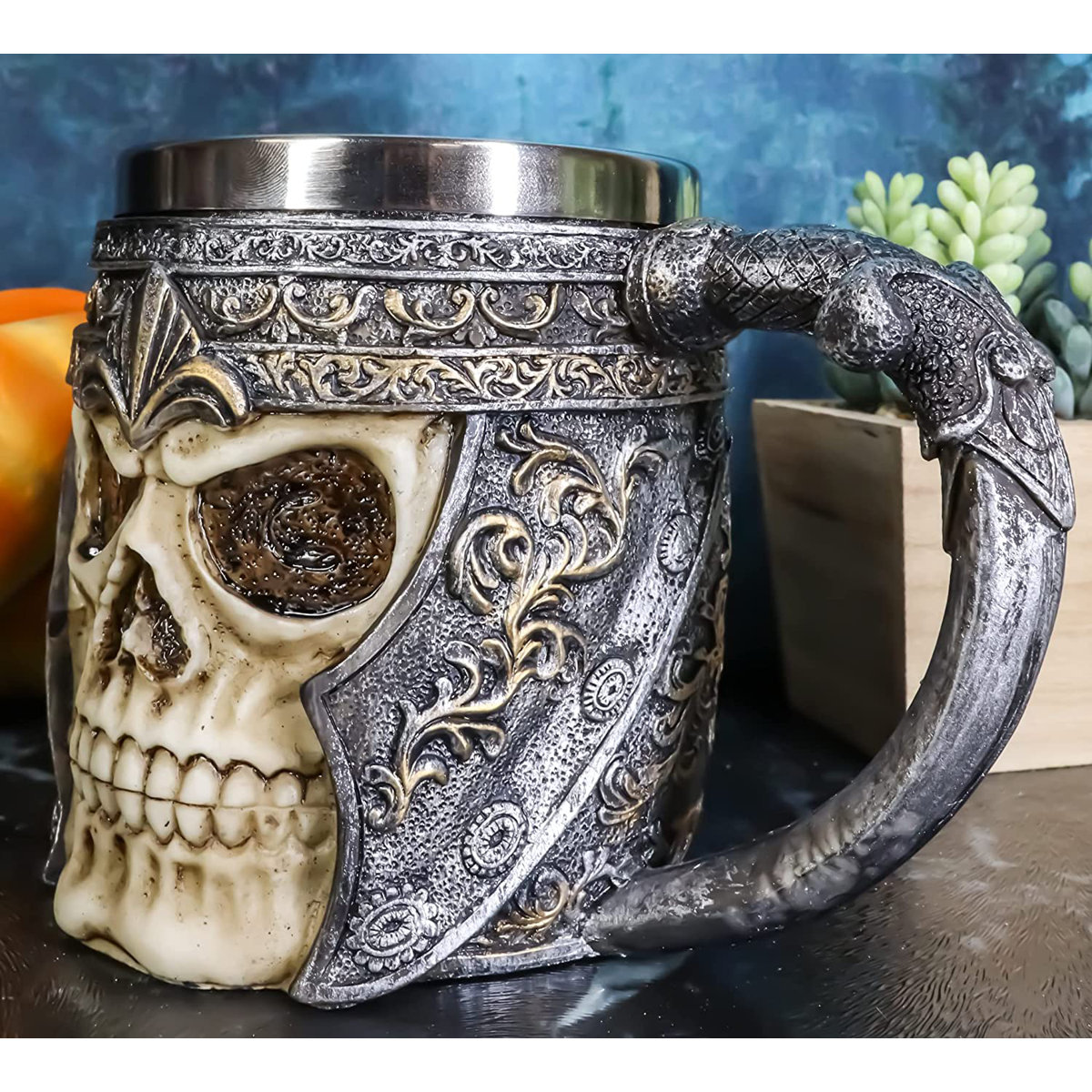 Bungalow Rose Royal Fleur De Lis Centurion Death Conqueror Helmet Skull ...