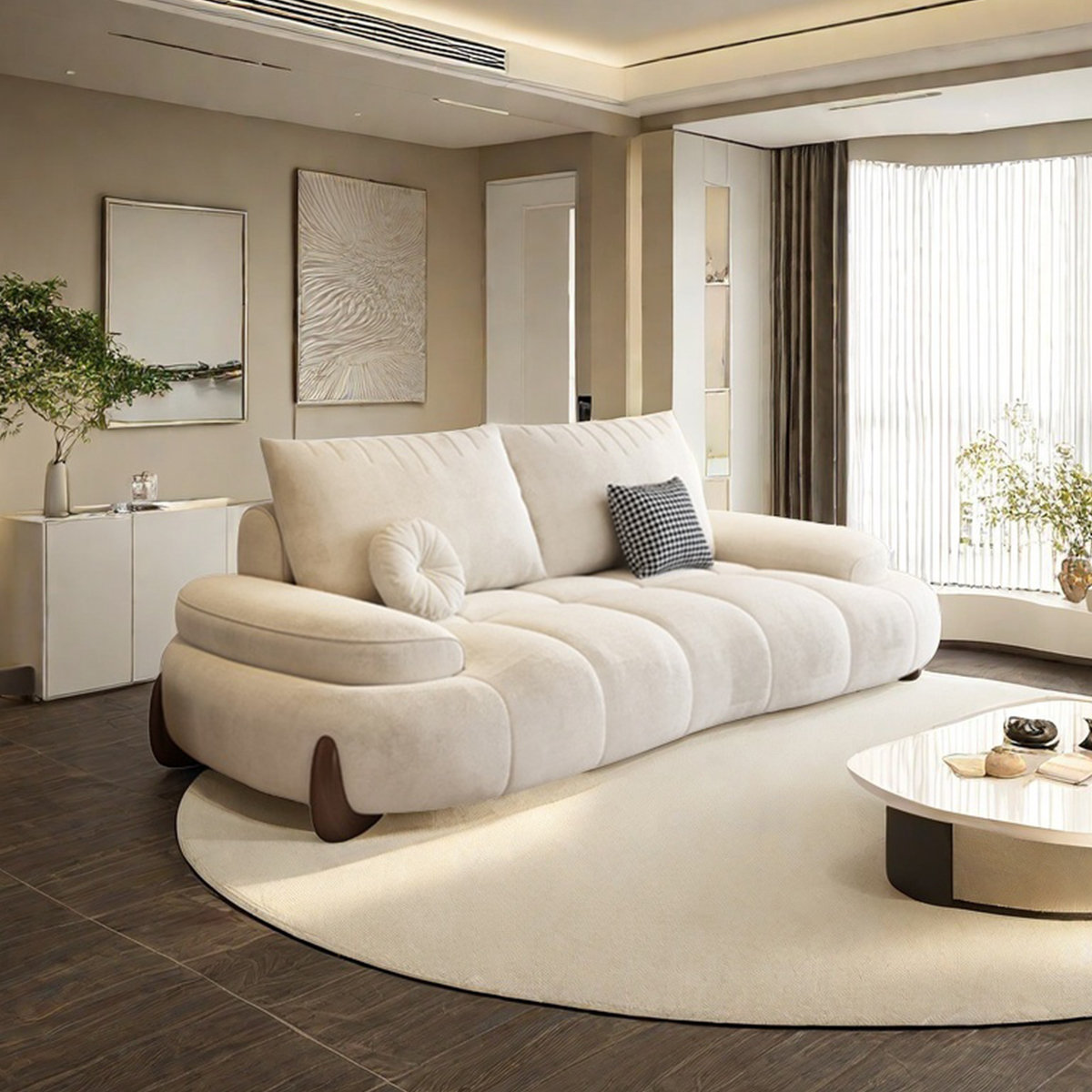 ANCOREY Modern comfortable soft fabric sofa - Wayfair Canada