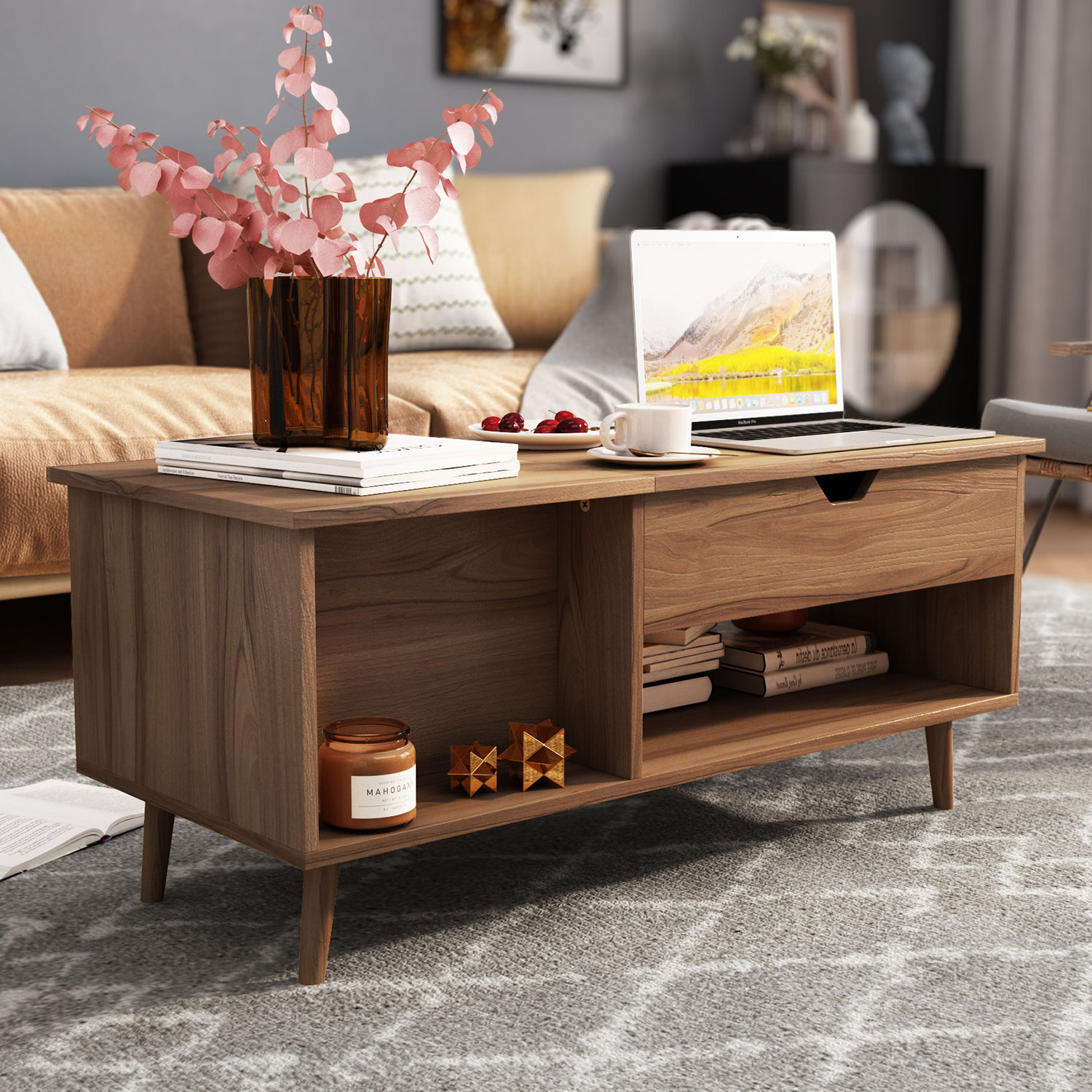 Bay Isle Home™ Dyani Lift Top Coffee Table with Storage & Reviews | Wayfair