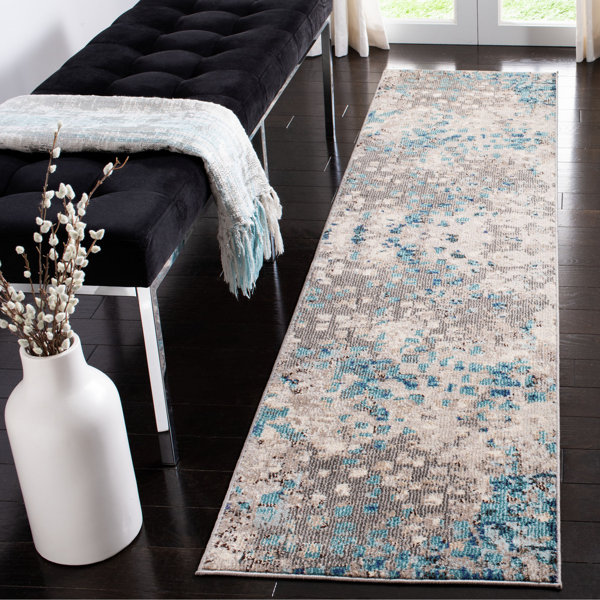 Wrought Studio Pless Performance Abstract Rug & Reviews | Wayfair