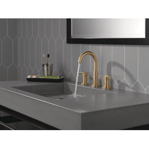 Delta Nicoli Widespread Bathroom Faucet 3 Hole, 2-handle Bathroom Sink ...