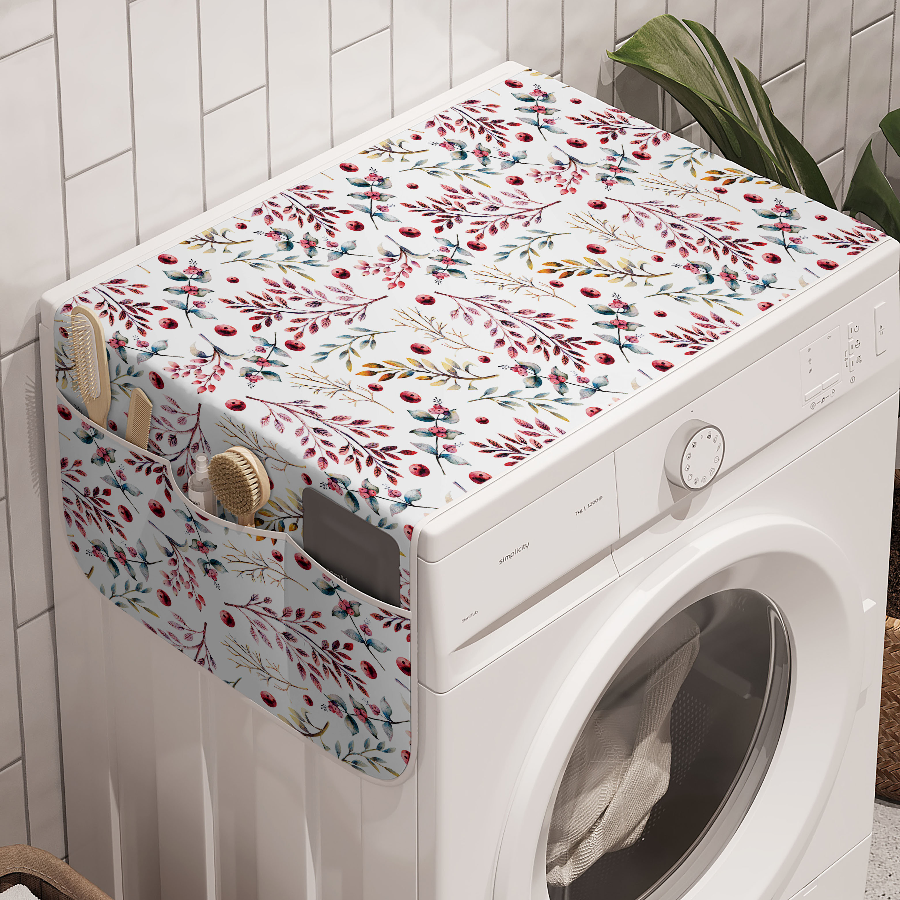 East Urban Home Christmas Washing Machine Organizer Pack of 2 47" x 18. ...
