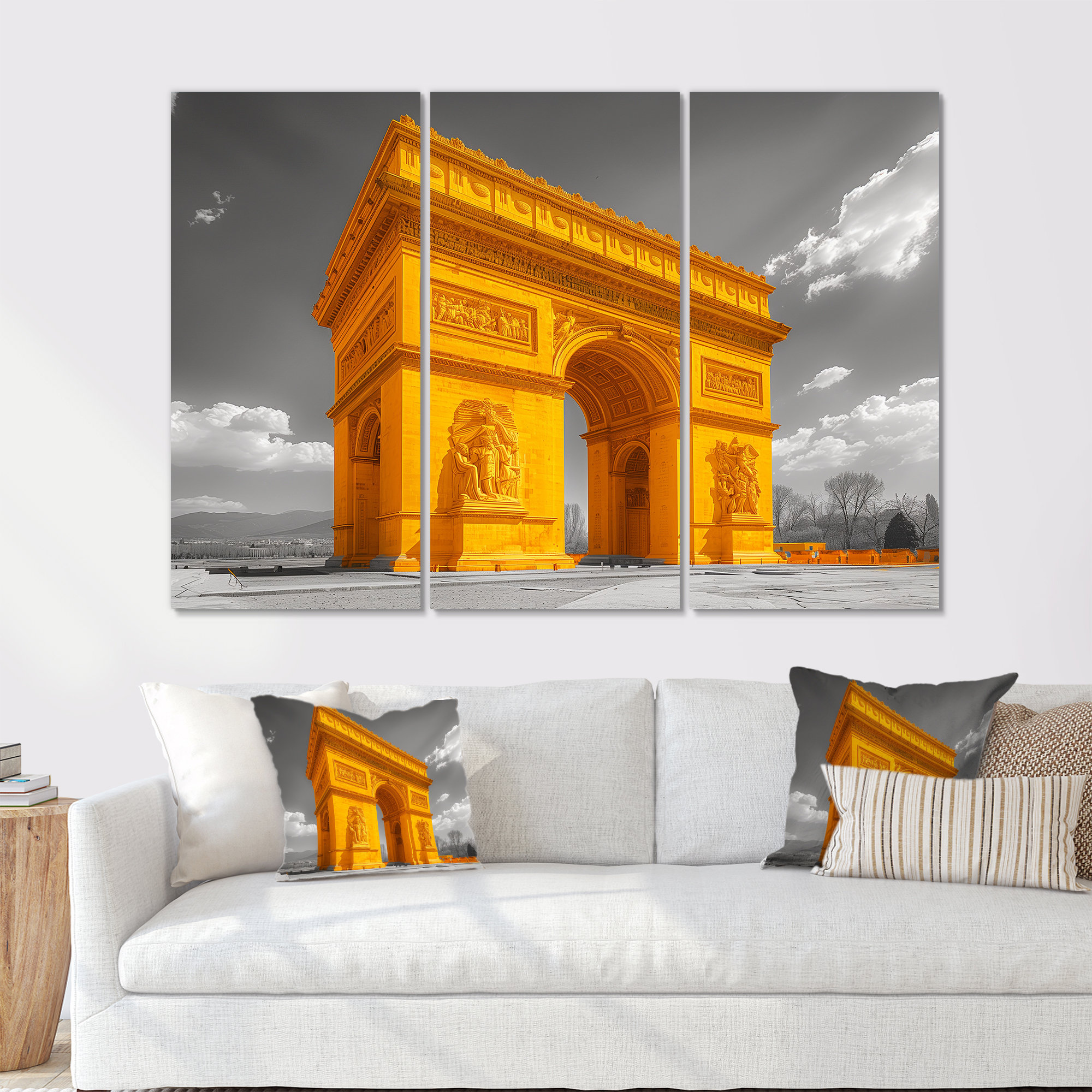 Lark Manor™ Yellow Grey Stone Monument Arc De Triomphe Photo ...