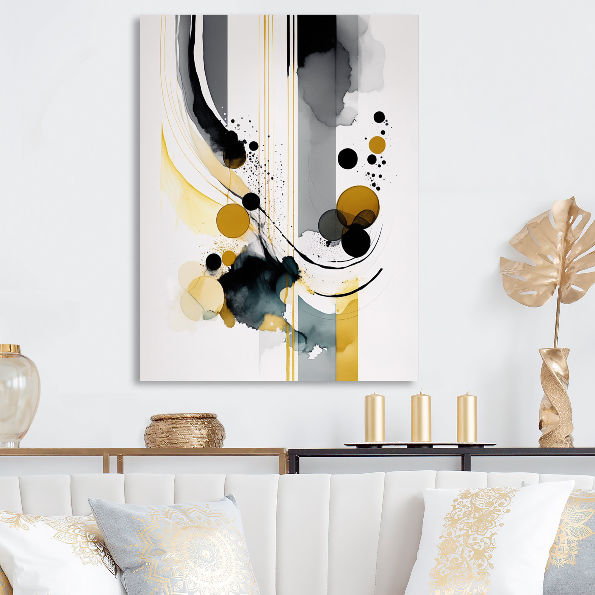 Corrigan Studio® Abstract Transitional Shapes I - Print on Canvas | Wayfair