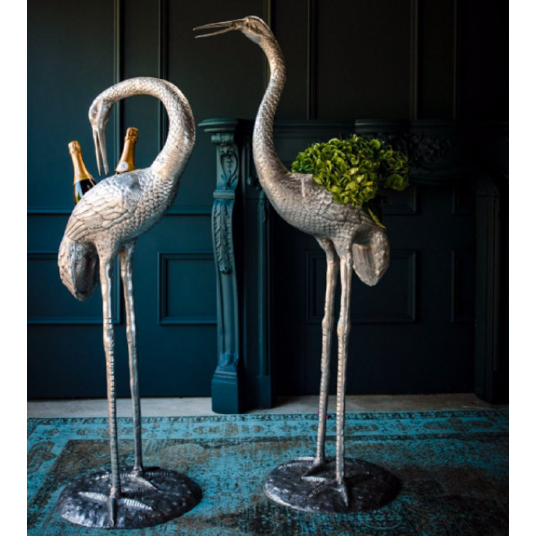 Bay Isle Home Aarjan Metal Crane Champagne Bottle Holder | Wayfair.co.uk