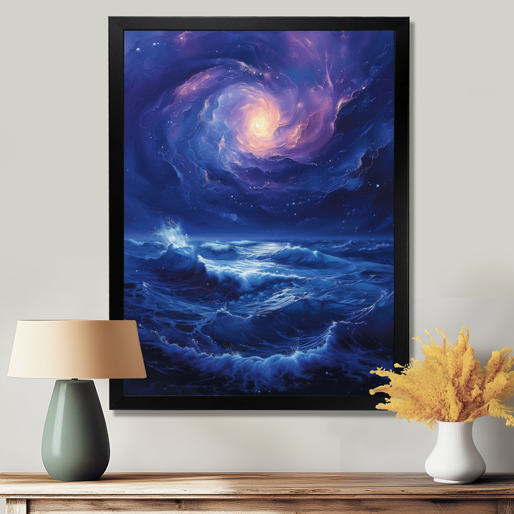 Highland Dunes Purple Blue Vibrant Cosmic Spiral Galaxy II - Galaxies ...