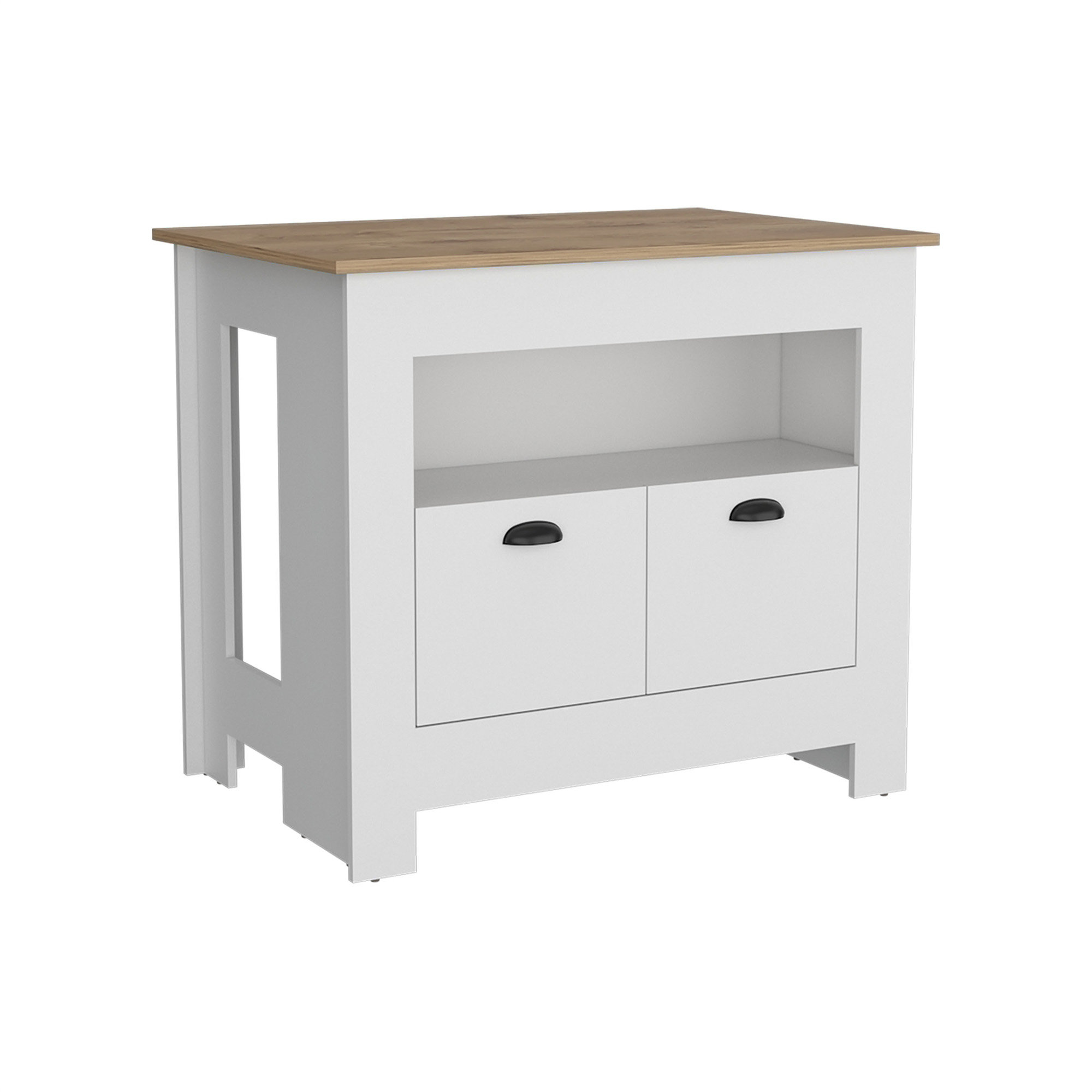 Ebern Designs Floyd Kitchen Island 35" H | Wayfair