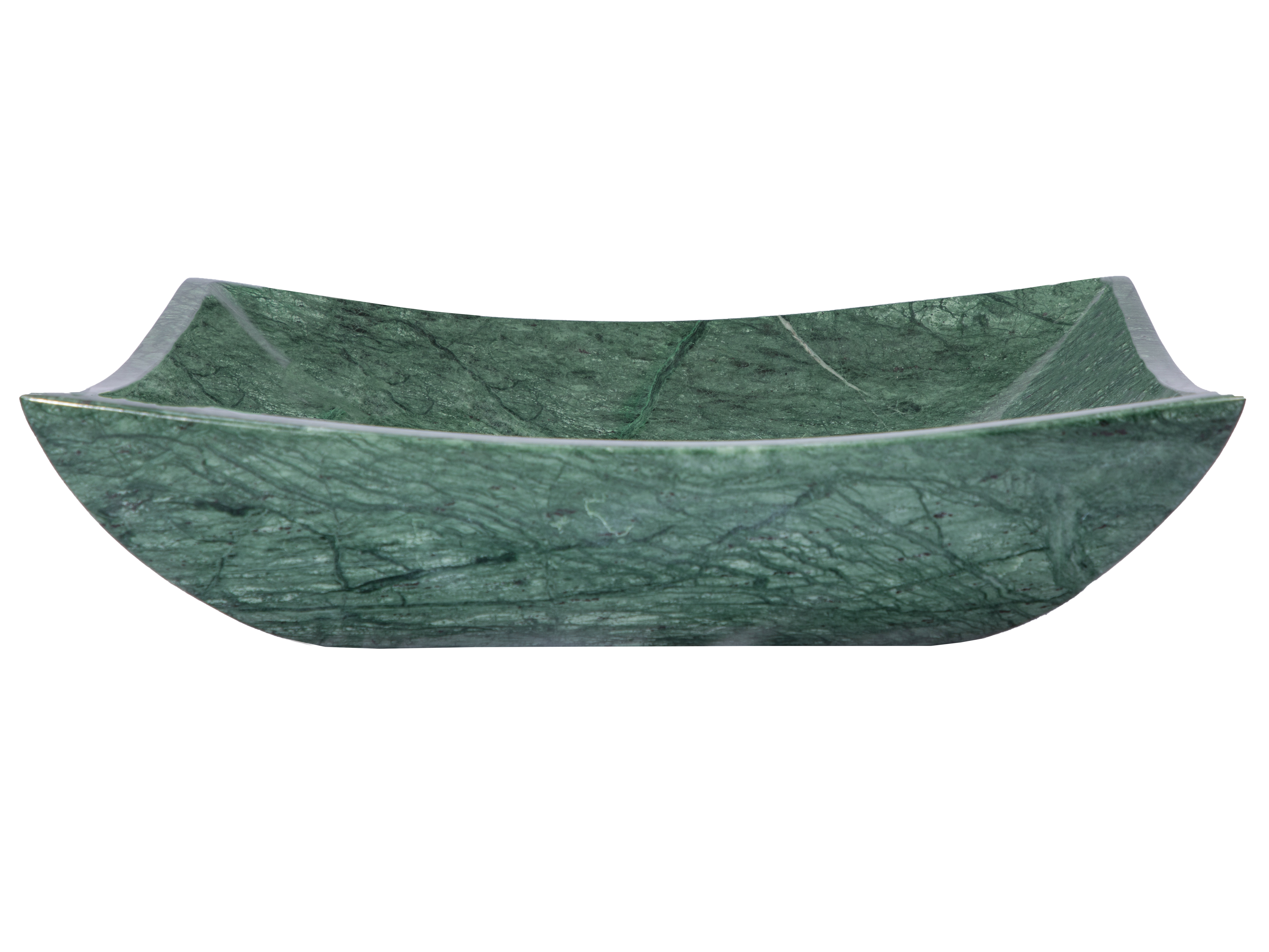 EdenBath Eden Bath 14.75'' Dark Green Marble Rectangular Bathroom Sink ...
