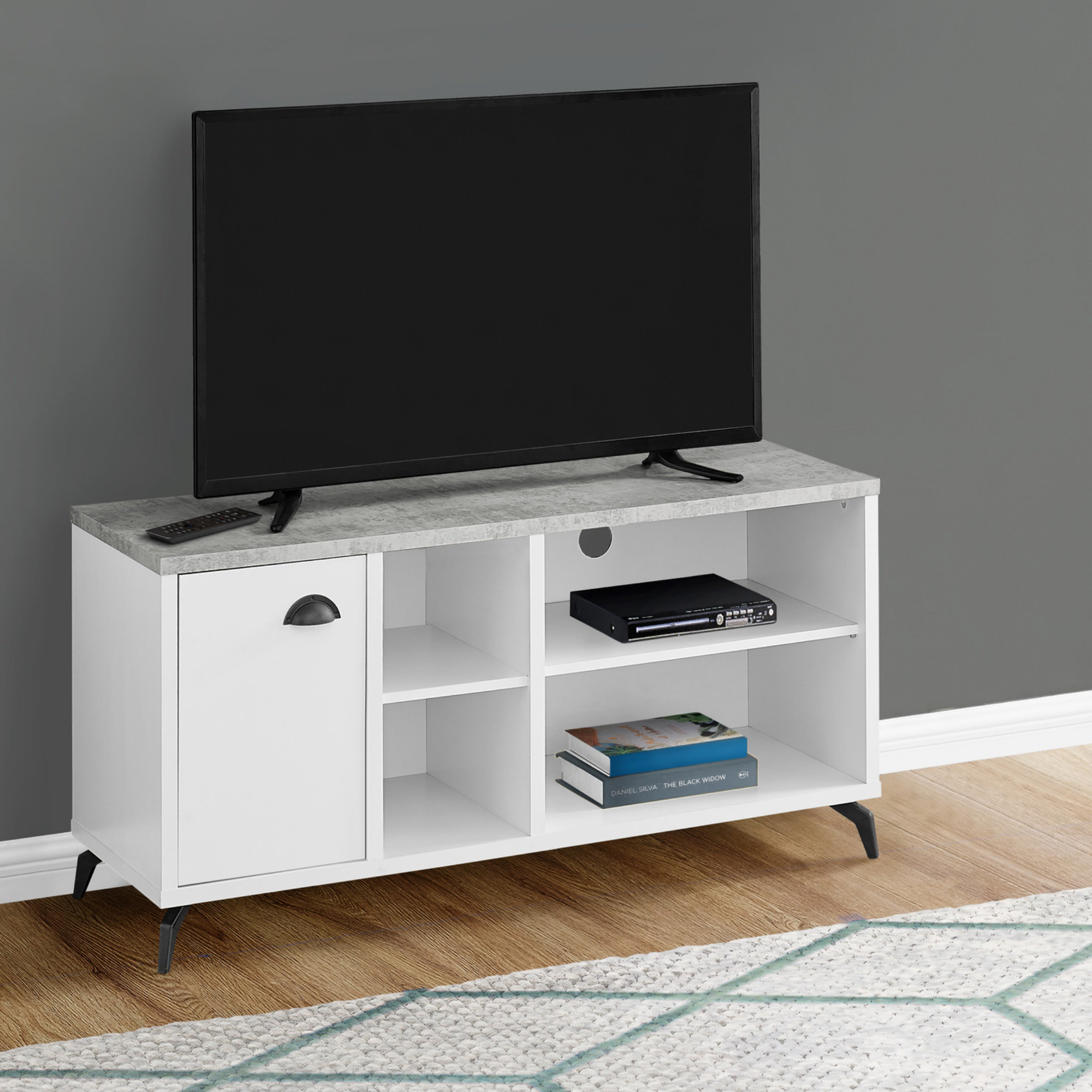 Ebern Designs Tv Stand, 48 Inch, Console, Media Entertainment Center ...