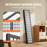 VEVOR Room Divider, 4 Panel Japanese Room Divider, Wood Folding Privacy ...