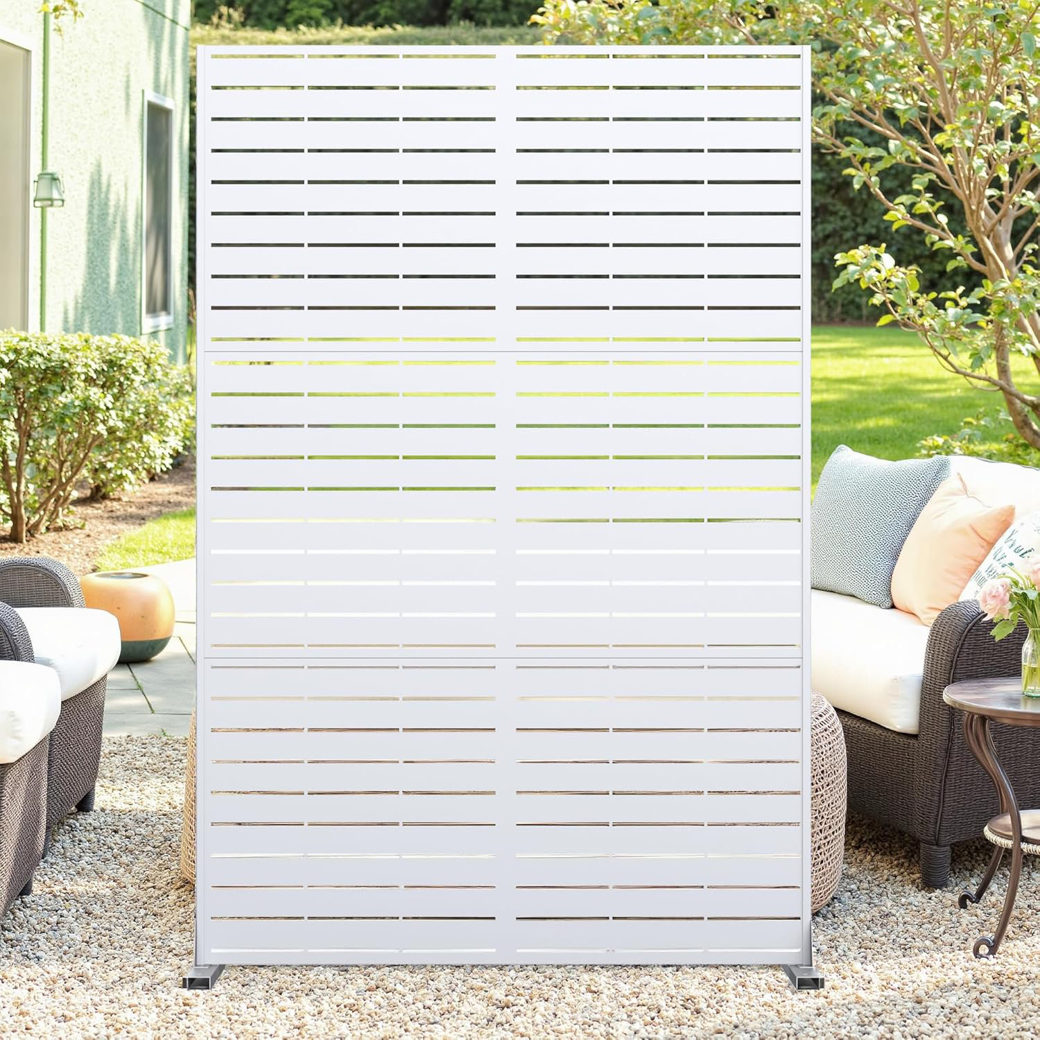 Yuan Home 47" L X 72" H Outdoor Privacy Screens & Panels For Patio ...