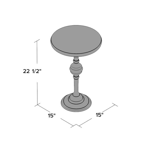 Butler Selma Metal Side Table & Reviews | Perigold