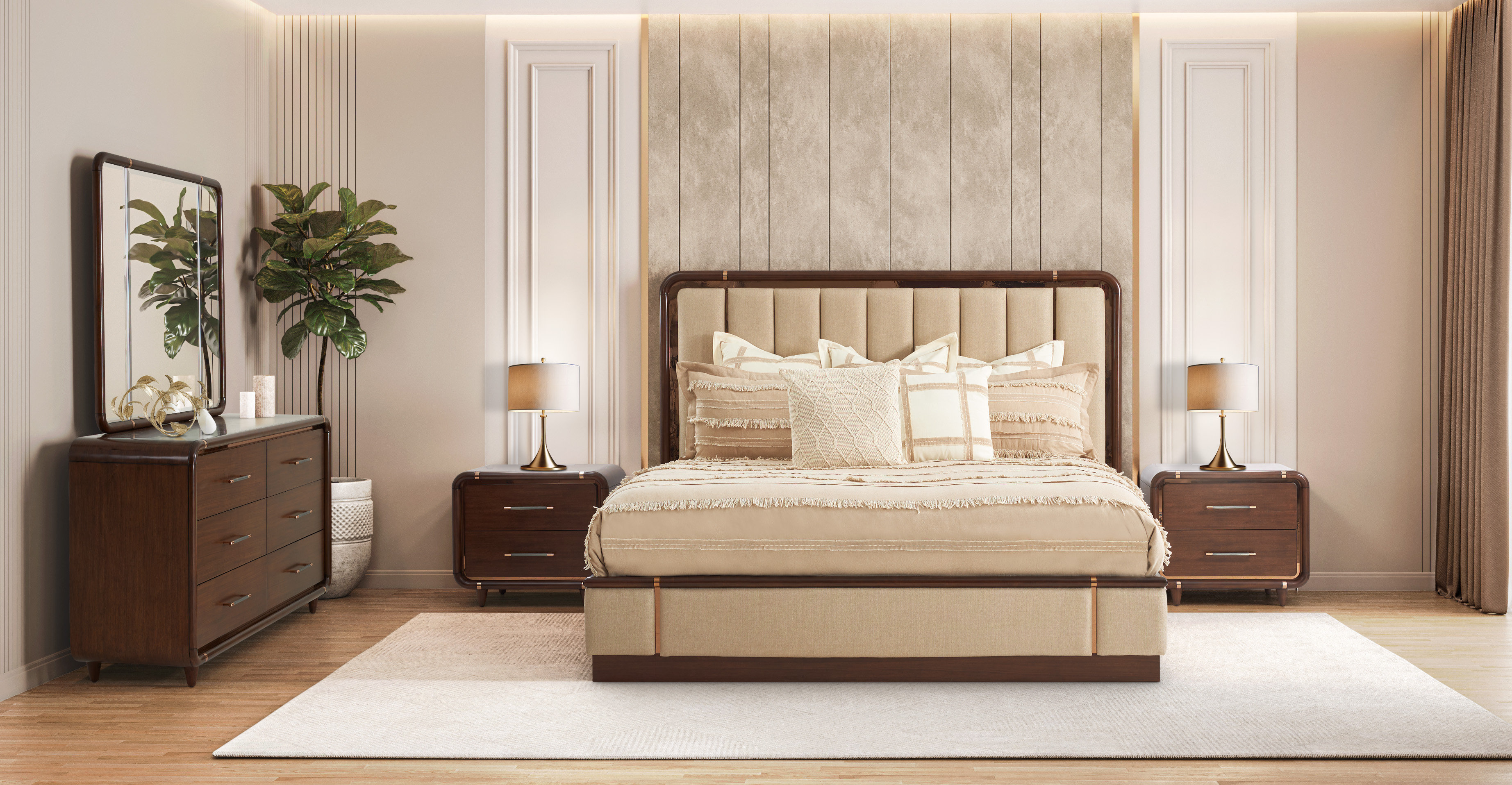 Michael Amini Mason Park 5-piece Bedroom Set & Reviews | Wayfair