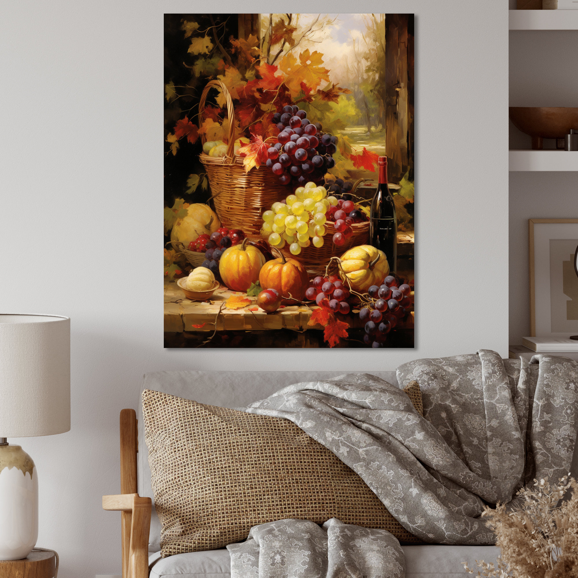 Winston Porter Food Autumn Harvest I - Farmhouse Metal Wall Art Living ...