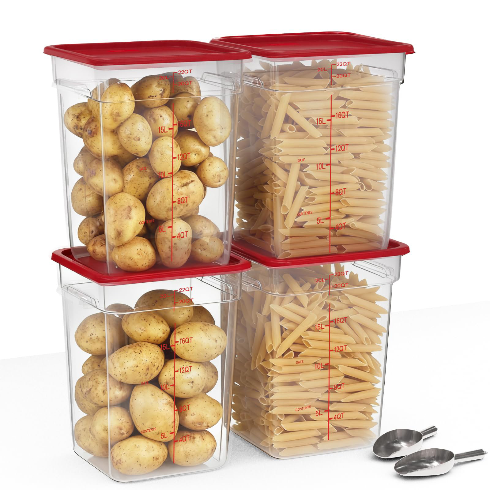 Orren Ellis Square Food Storage Box With Lid – Commercial Food Storage ...