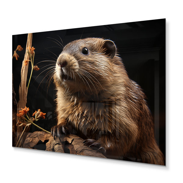 Latitude Run® Beaver Portrait On Metal Print - Wayfair Canada