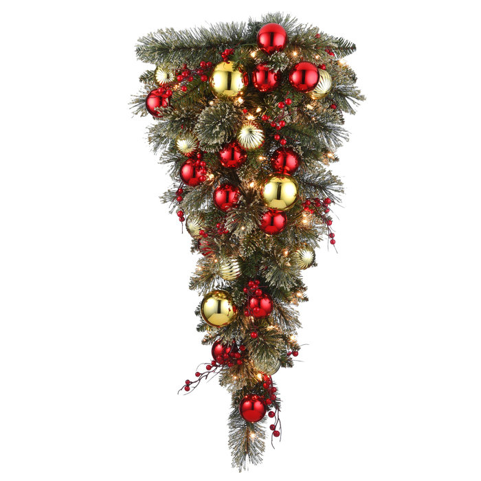 Etta Avenue™ Lighted Faux Swag & Reviews | Wayfair