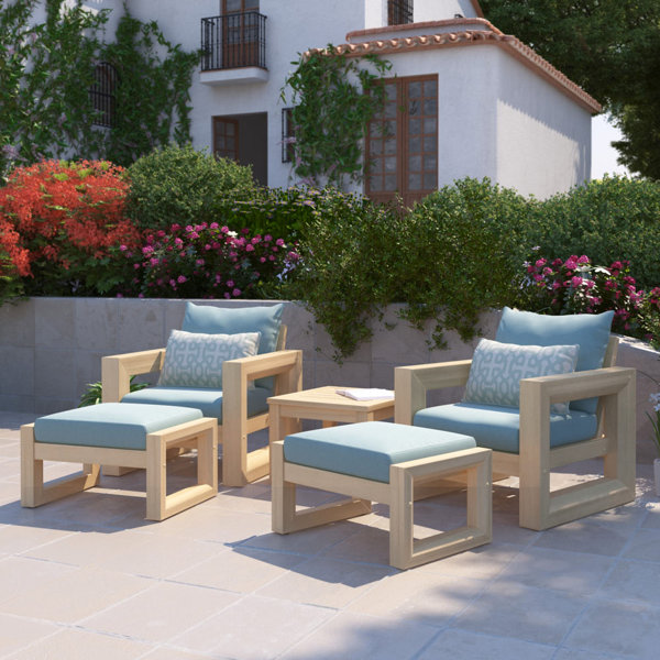 Mercury Row® Freddy 5 Piece SunbrMultiple Chairs Seating Group with ...