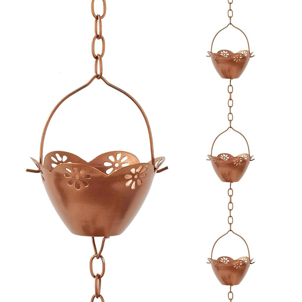 Dakota Fields Adjustable Rain Catcher Chains with Bell - Wayfair Canada