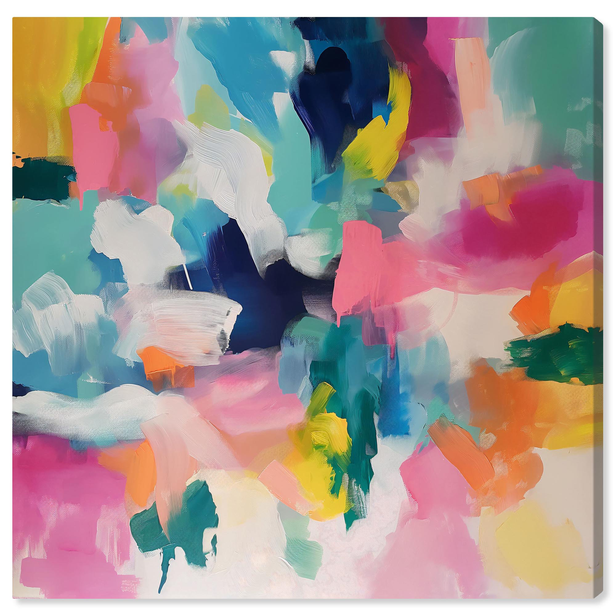 Art Remedy Glazed Melodies I Canvas Modern Colorful Print by Art Remedy ...