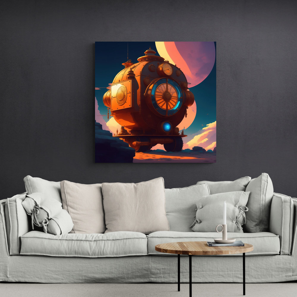 ATX Art Group LLC Time Machine Uber Pop Art On Canvas, PAF-GWC-897_tim ...