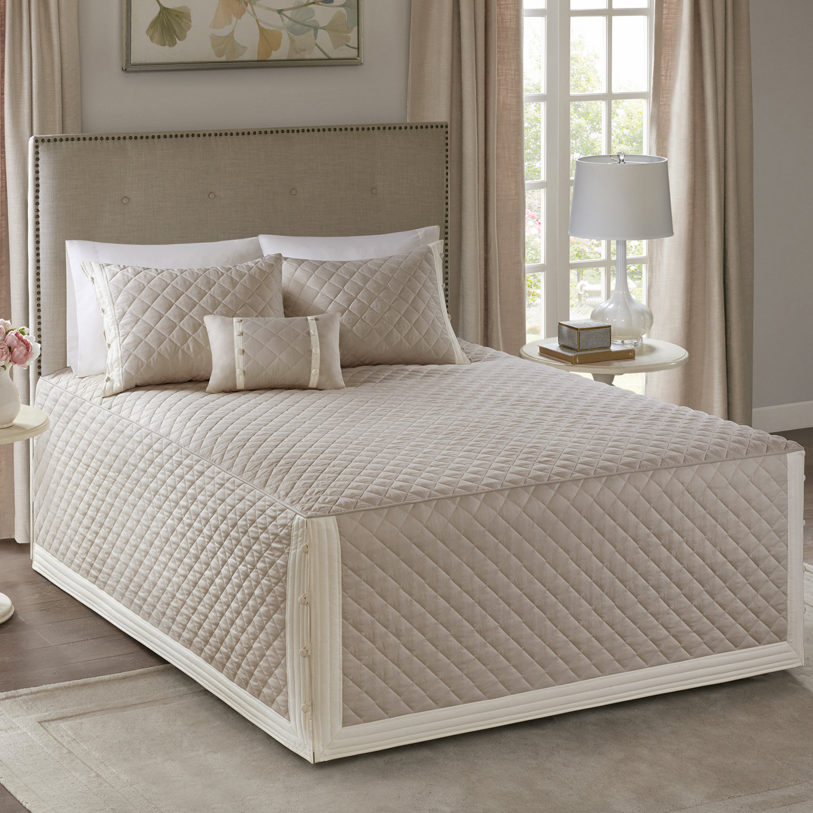 Madison Park Breanna Cotton Modern & Contemporary 4 Piece Quilt Set ...
