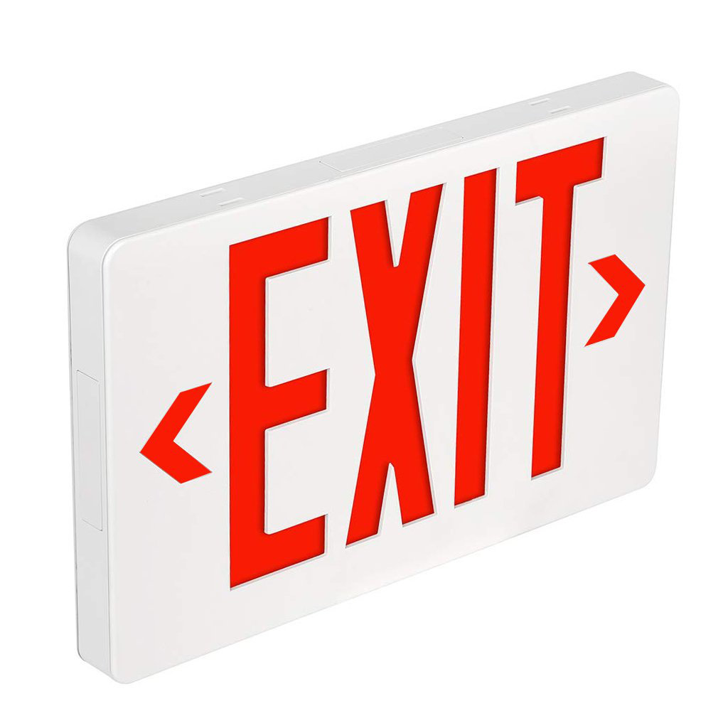 Wen Lighting Thermoplastic LED Double Sided Exit Sign | Wayfair