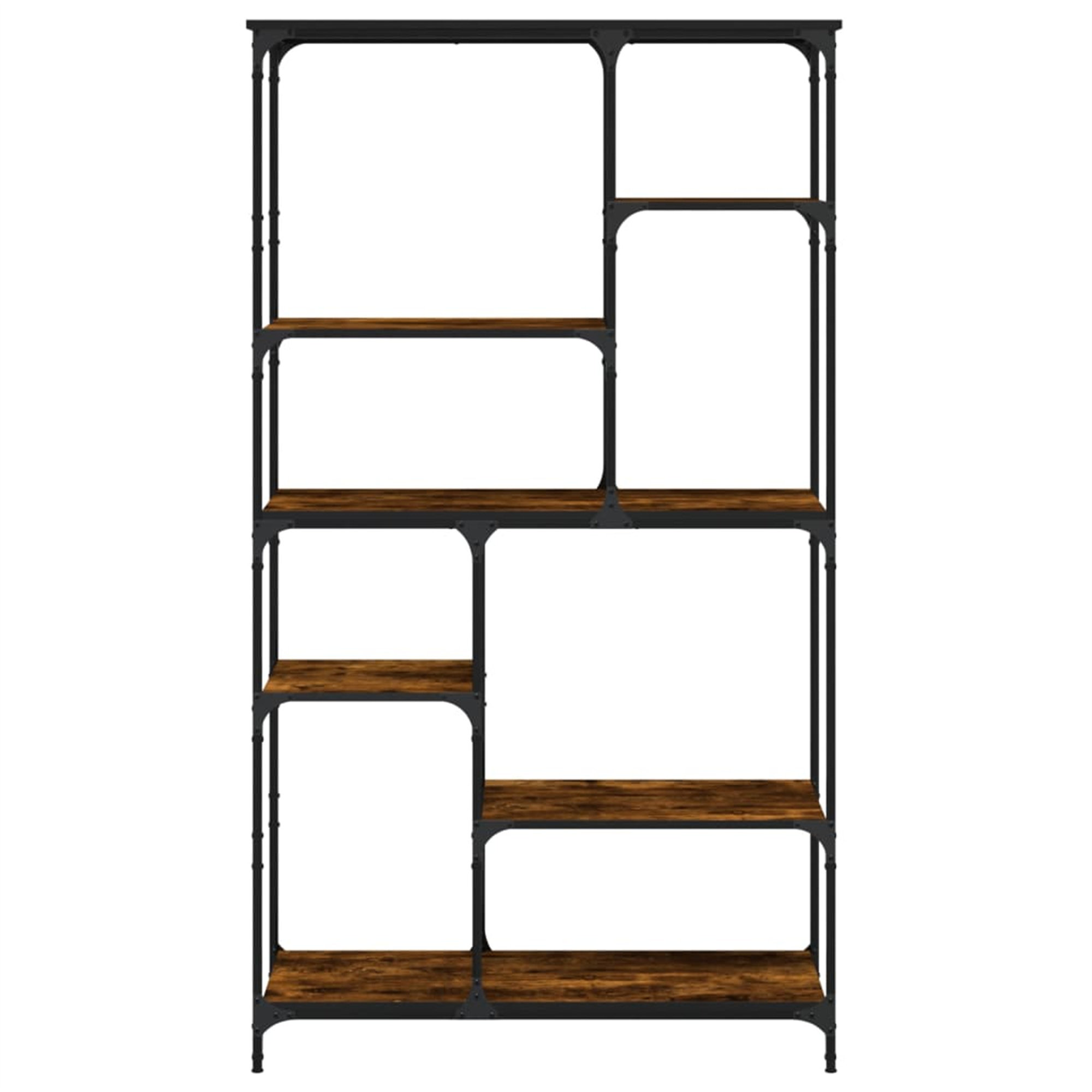 Borough Wharf Bookcase made of wood and steel , Vertical bookshelf for ...