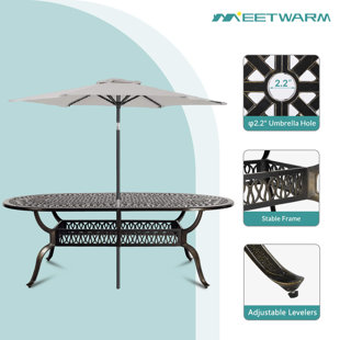Oval Patio Dining Tables You'll Love | Wayfair