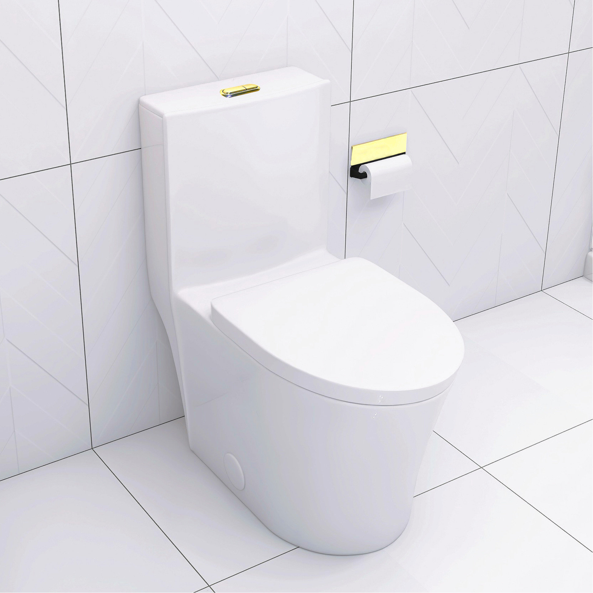 DiningDrift Dual Flush Toilet - 1.1/1.6 , 1000G Map Score, Elongated ...
