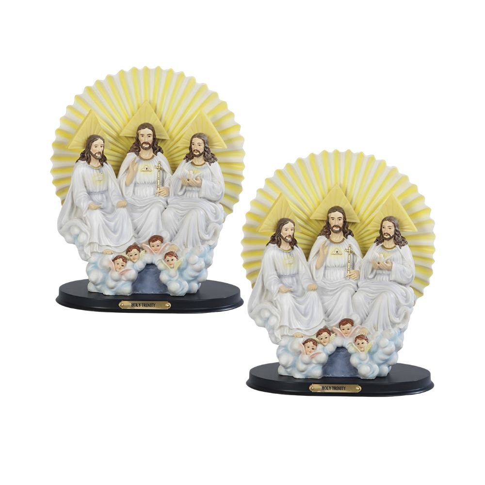 World Menagerie "2-PC Set" ICE ARMOR 12"H Holy Trinity Father, Son and ...