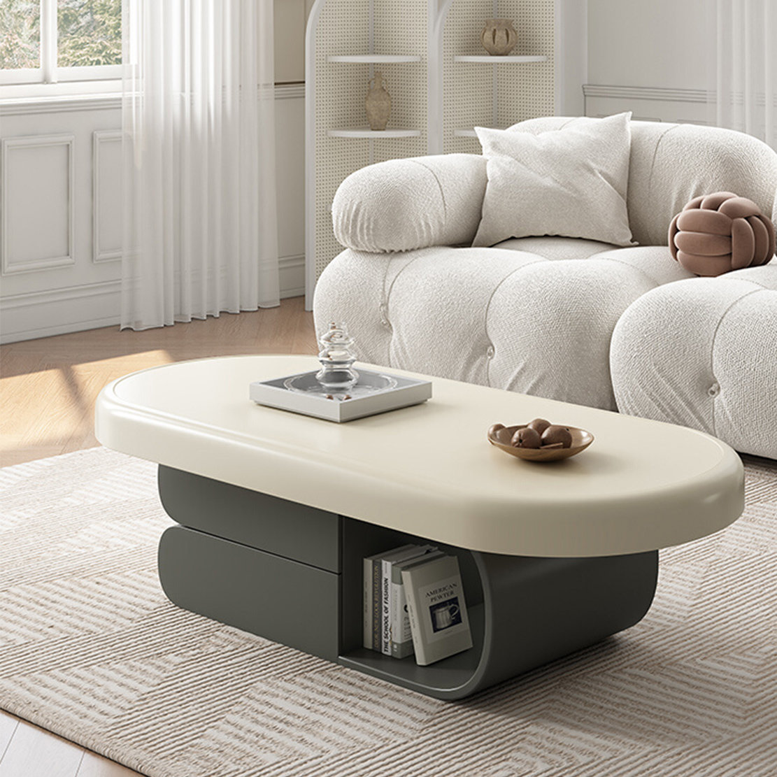 Aurora Craft Creative oval coffee table living room - Wayfair Canada