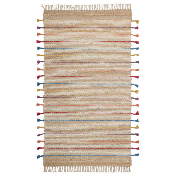 Bless international Flatweave Jute/Sisal Striped Rug - Wayfair Canada