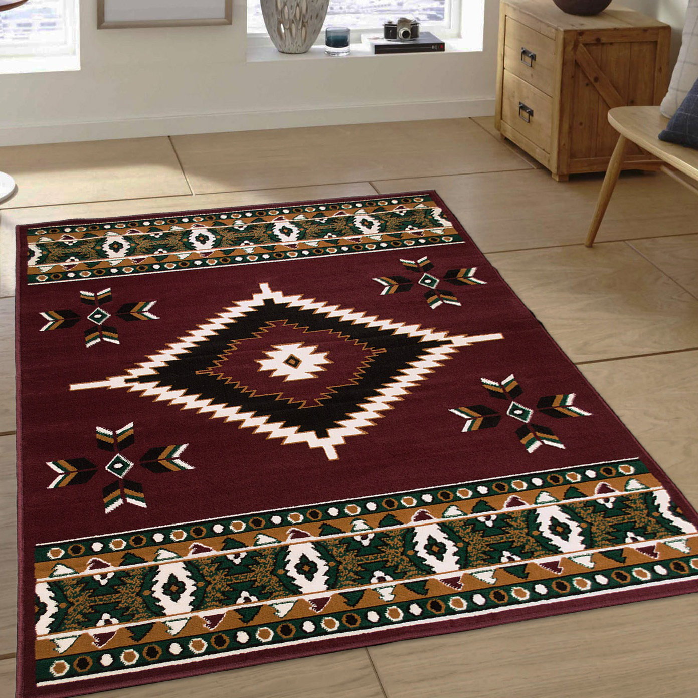 AllStar Rugs Dark Brown Area Rug | Wayfair