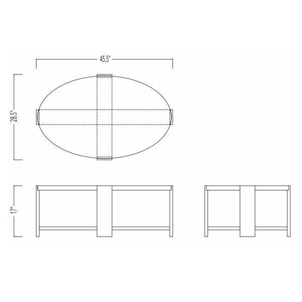 Rabbet McCollum Solid Wood Four Leg Coffee Table | Wayfair