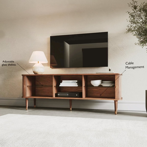 Corrigan Studio® Corrigan Studio Mandea 63" American Walnut TV Stand ...