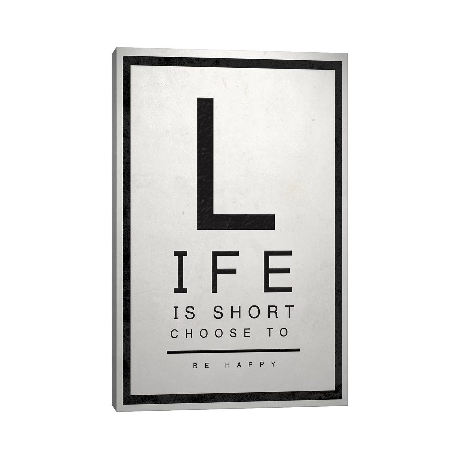 East Urban Home Inspirational Eye Chart IV - Wrapped Canvas Print ...