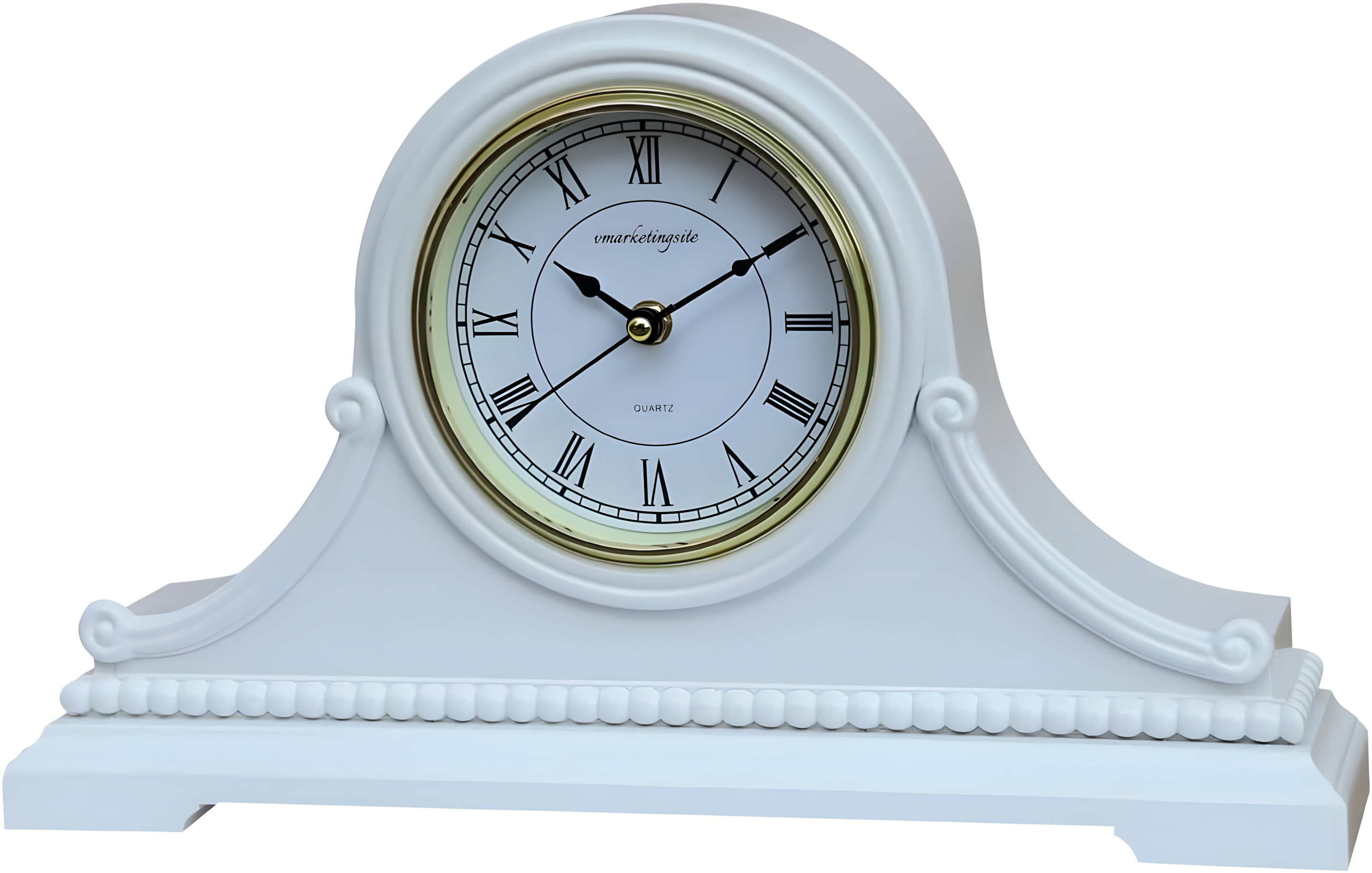 Co-t Solid Wood Mantel Clock With Westminster Chimes, Silent Quartz ...
