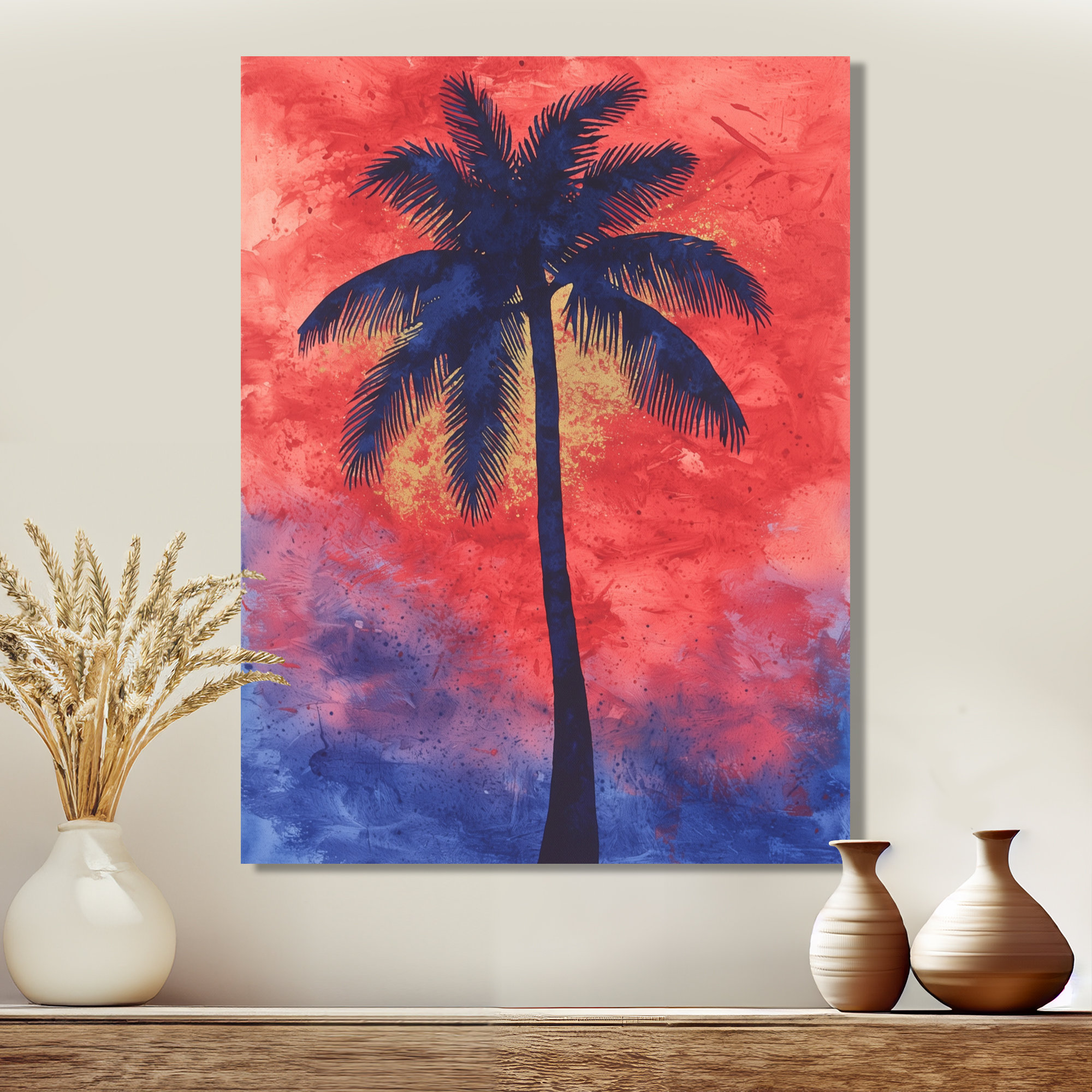 Dakota Fields Radiant Whirl Of Palm Trees In Miami II - Palm Trees Wall ...