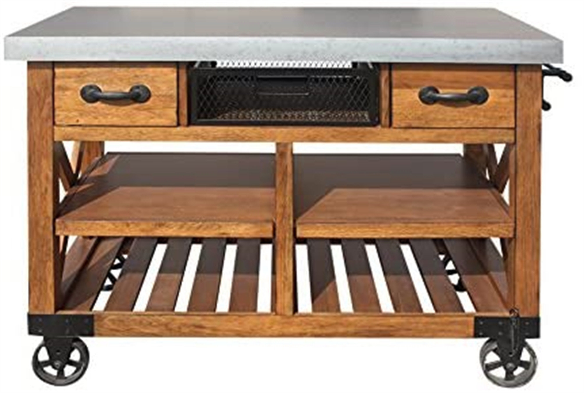 Williston Forge Versatile Kailey Kitchen Cart With Abundant Storage For ...