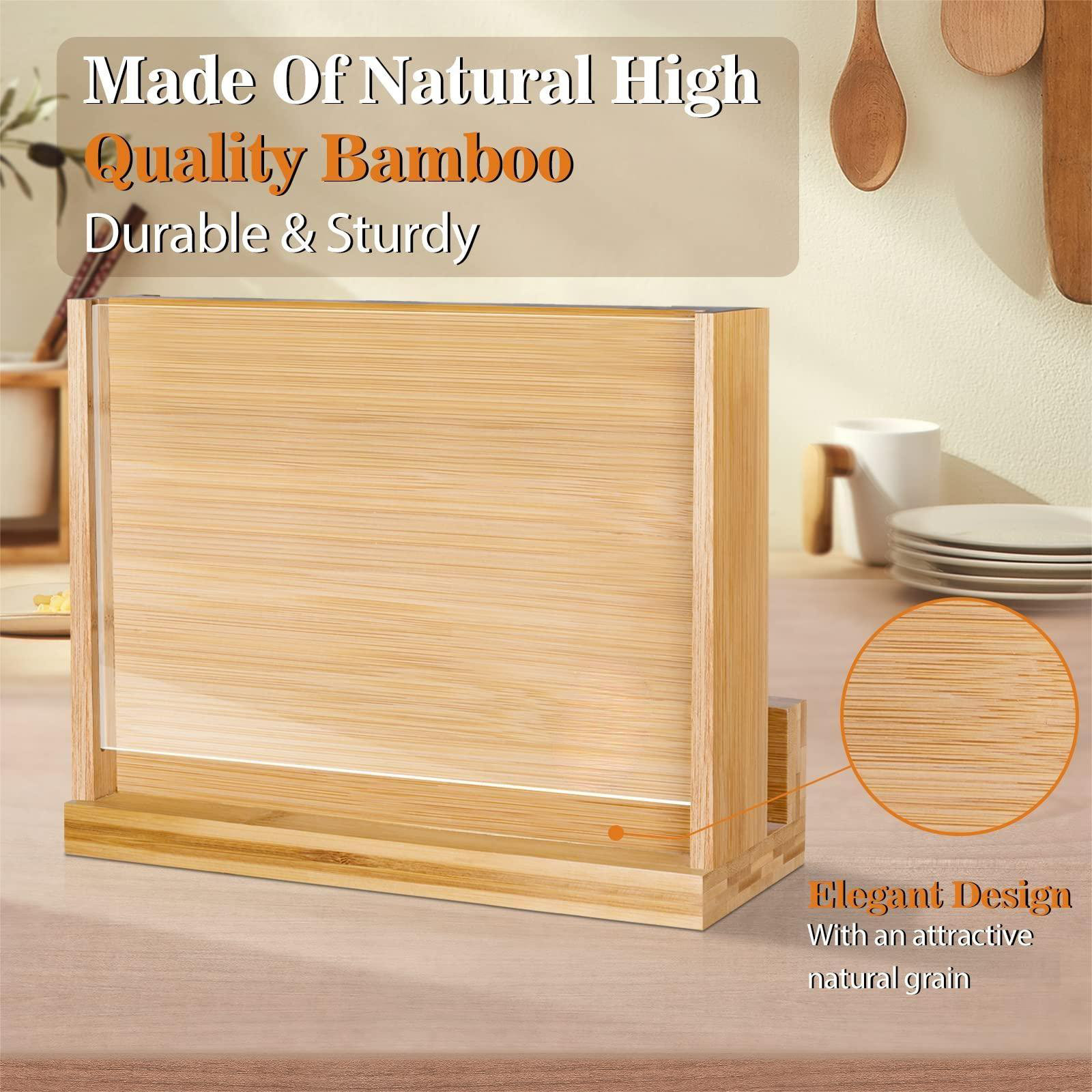 PSA LABORATORY FURNITURE LLC Double-Sided Magnetic Knife Block(Natural ...