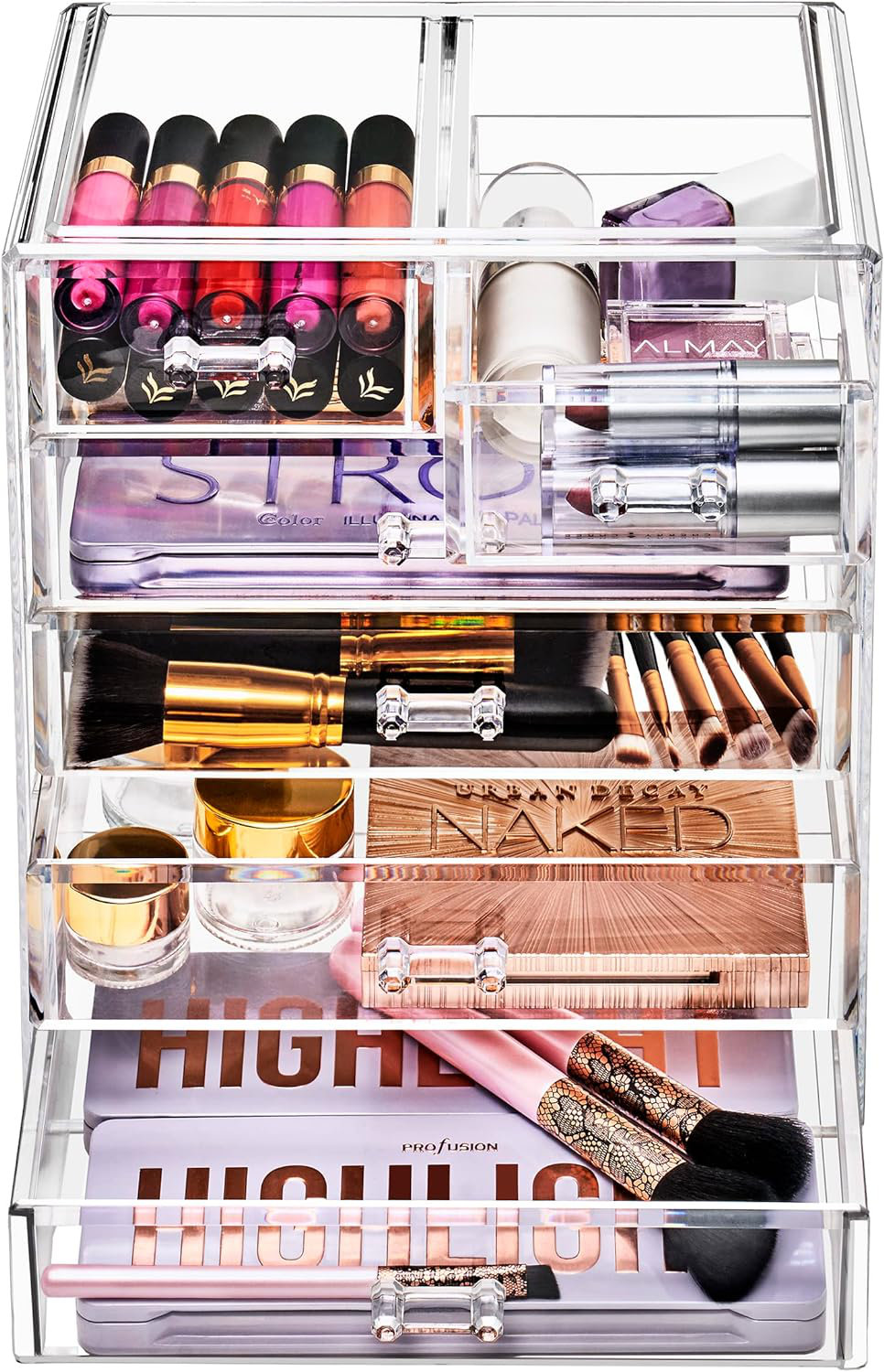 Rebrilliant Ramburt Plastic Makeup Organizer | Wayfair