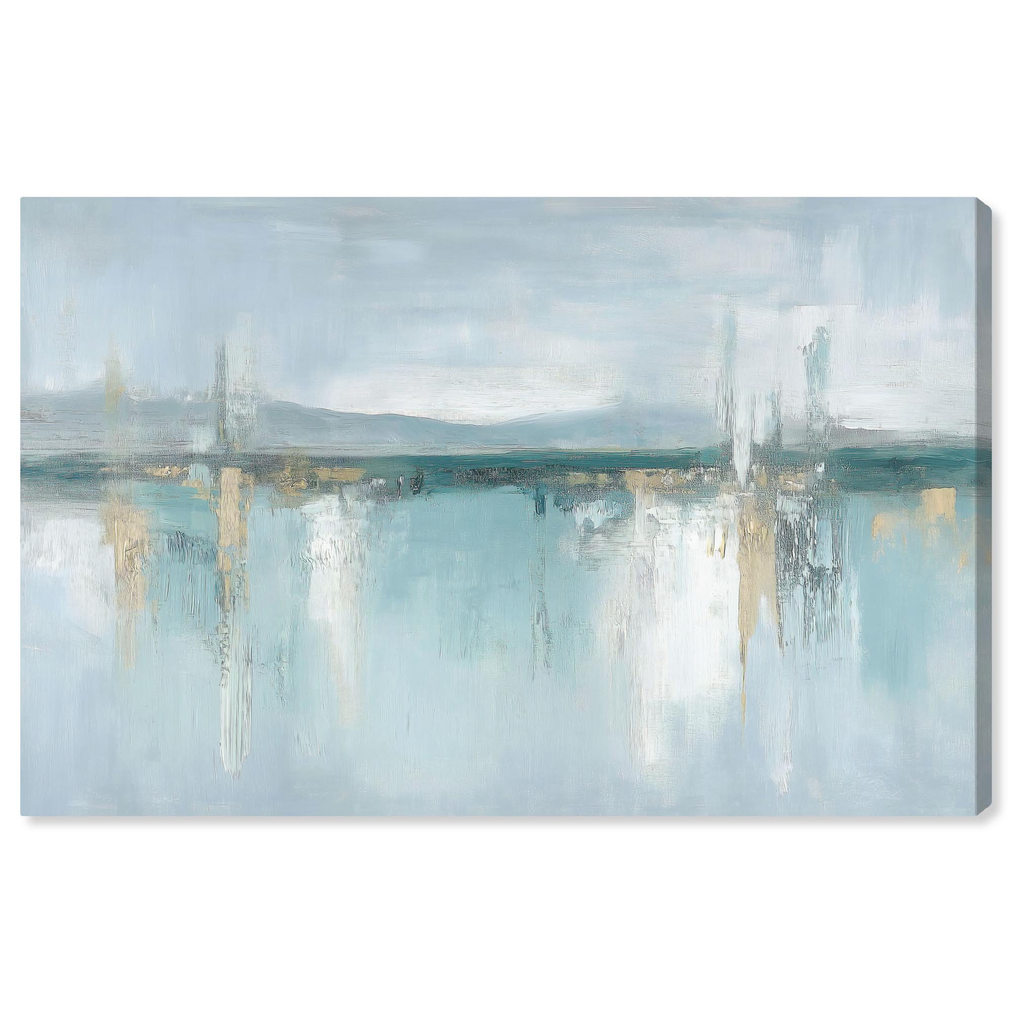 Art Remedy Reflective Blue Calm I Canvas Coastal Abstracts by Art ...