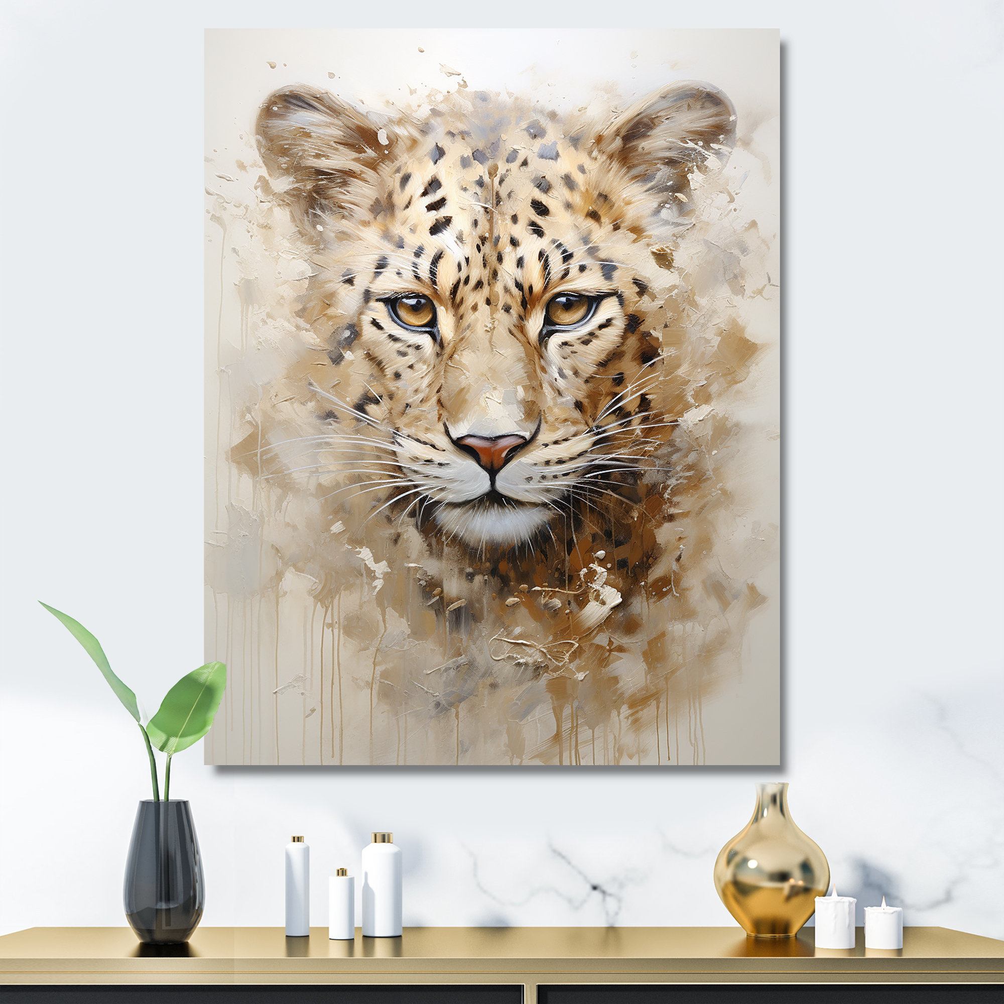 Dakota Fields Cheetah S Stare Dominance - Leopard/Cheetah Canvas Art ...