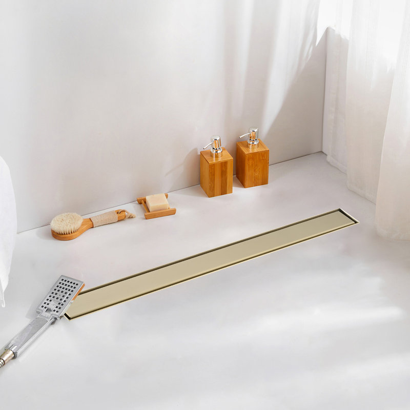 NOVEL 36'' W Linear Grid Shower Drain | Wayfair