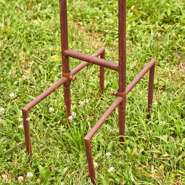 Arlmont & Co. Winslow 76" Tall Large Iron Rocking Owl with Moving Wings ...