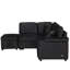 Latitude Run® L-Shaped Sleeper Sofa with Storage Ottoman, 2-in-1 for ...